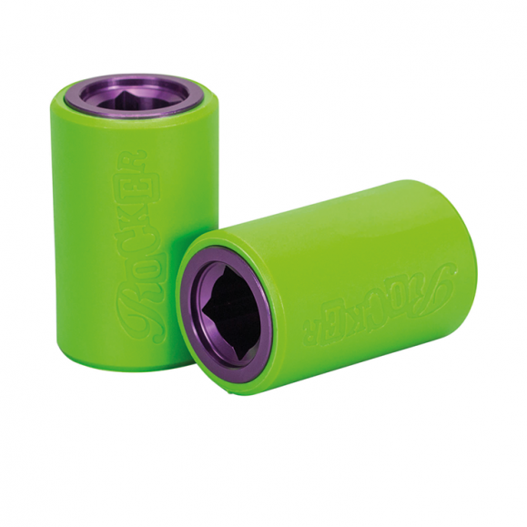 Rocker Irok 10mm Mini Bmx Plegs (10mm -grønn/lilla)