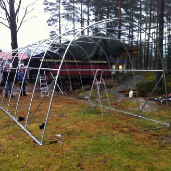 Jit-1228 Pvc Plasthall | Lagertelt | Telt - - Haller 17 Til 33 M2 ...