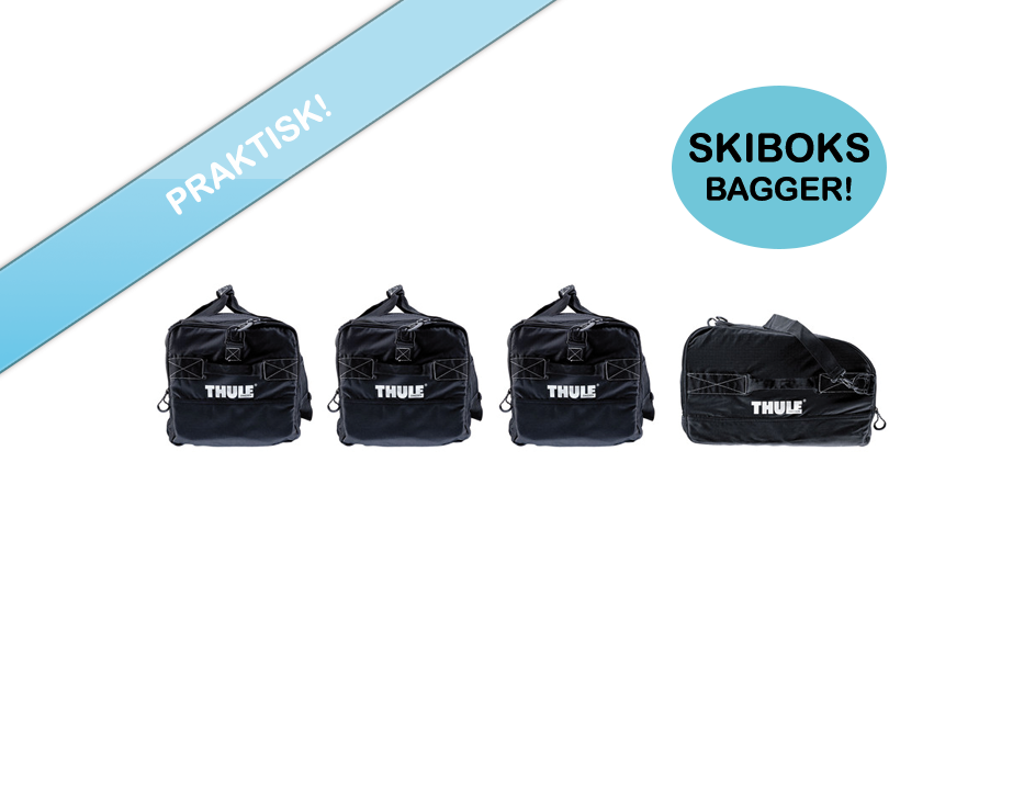 Thule Go Pack Set | Skiboks Bag Sett | 4 Stk. Bagger